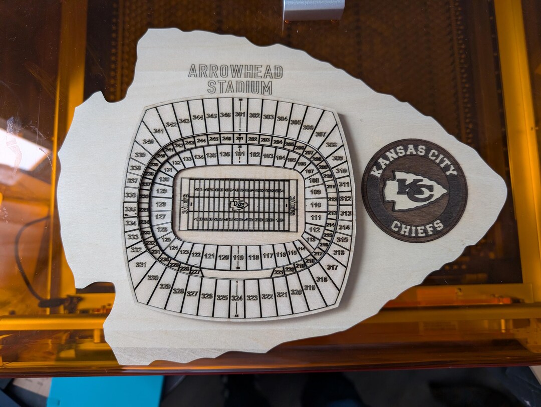 KC Chiefs Arrowhead Stadium Engraving - Etsy