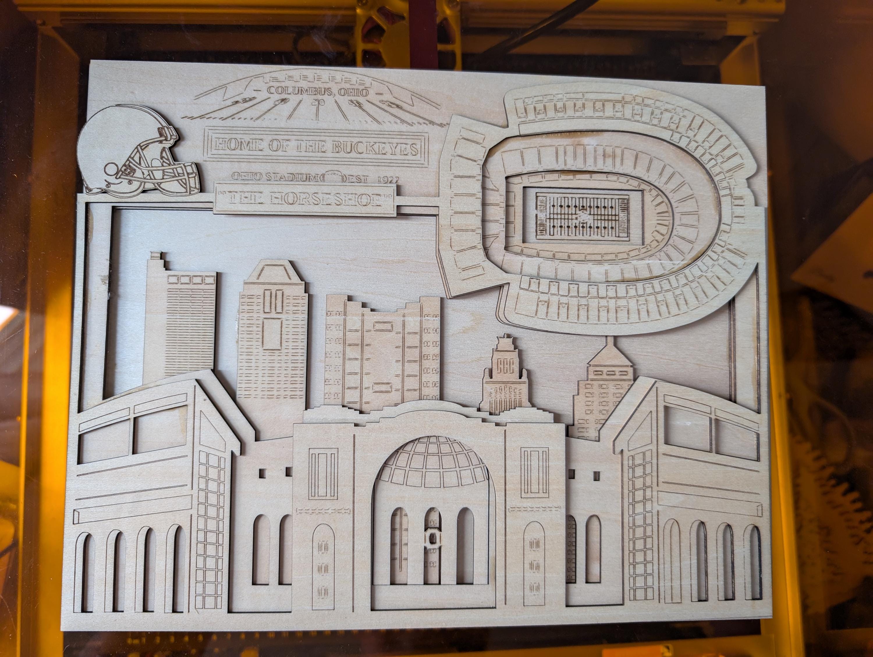 Ohio State Columbus Engraving - Etsy