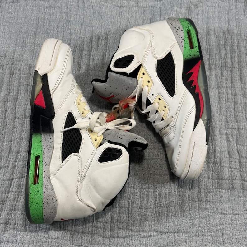 Nike Air Jordan 5 Retro Pro Stars Poison Green 2001 - Size 8 - 136027 ...