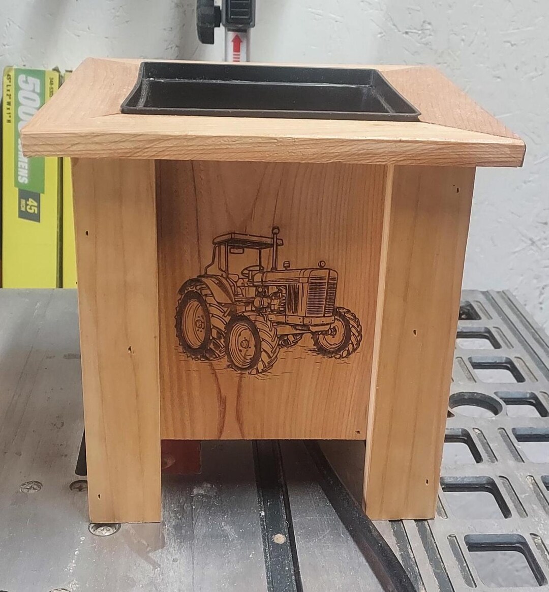 Custom Laser Engraved Cedar Planter, Personalized Gift - Etsy