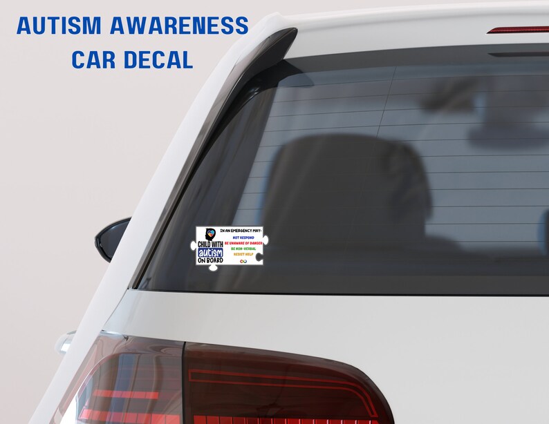 Autism Awareness Car Decal, Autism Sticker, Autism Decal - Etsy