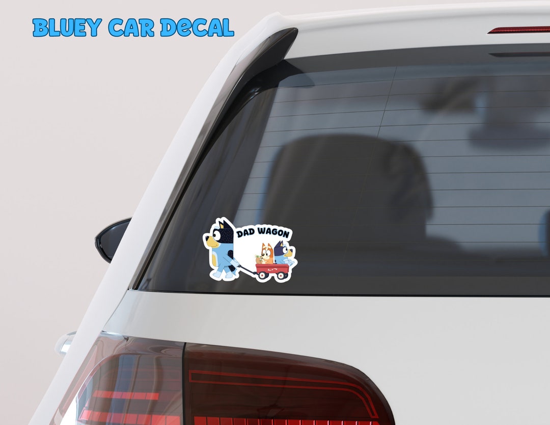 Blue Dog Bumper Sticker, Blue Dog Sticker, Dog Family Car Decal - Etsy ...
