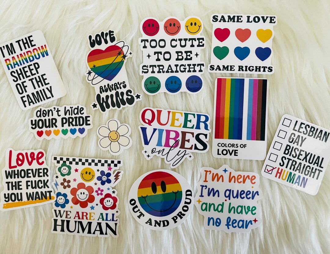 Pride Sticker Pack, LGBTQ Sticker, Pride Laptop Sticker - Etsy
