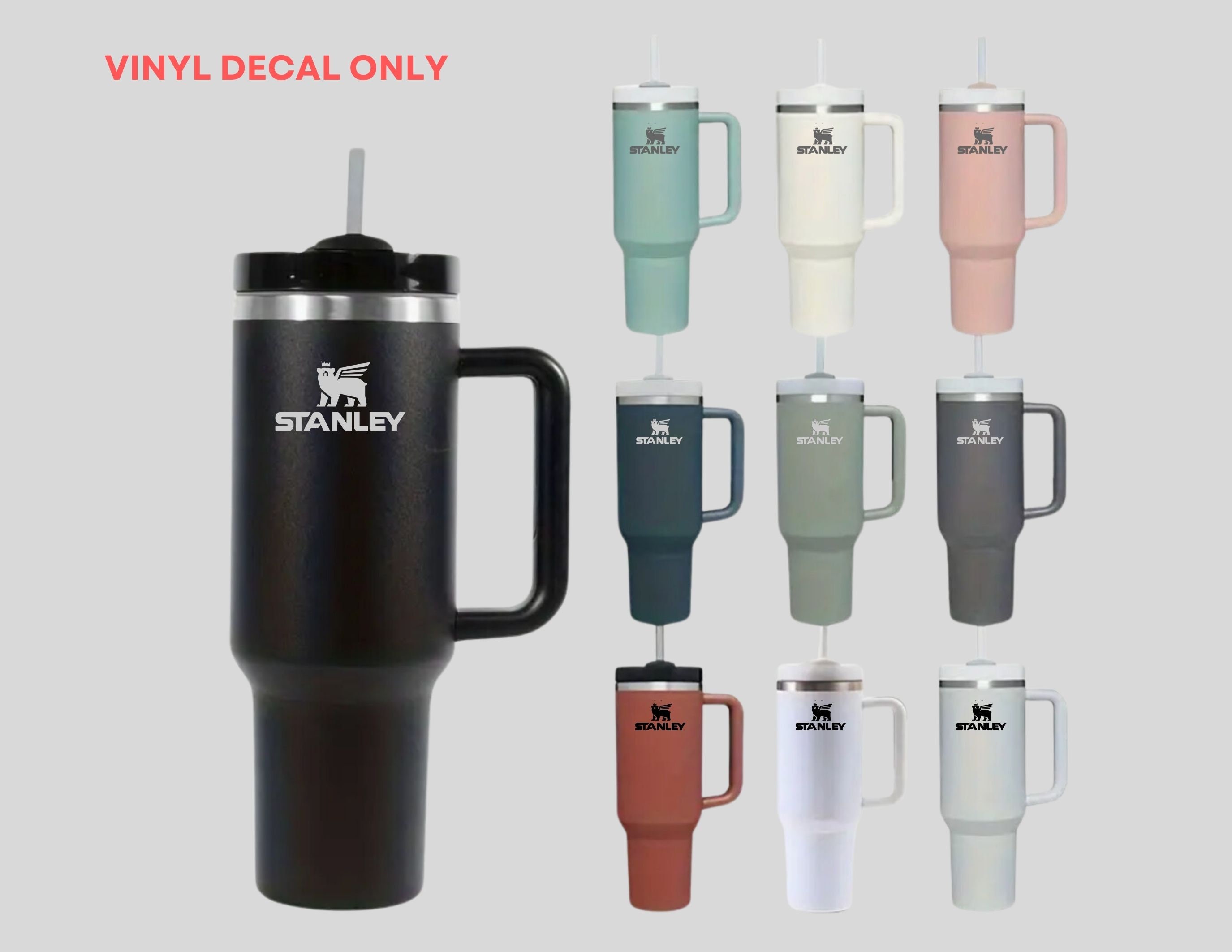 Set of 2 Stanley Decal, Stanley Sticker, Stanley Inspired Vinyl Decal ...