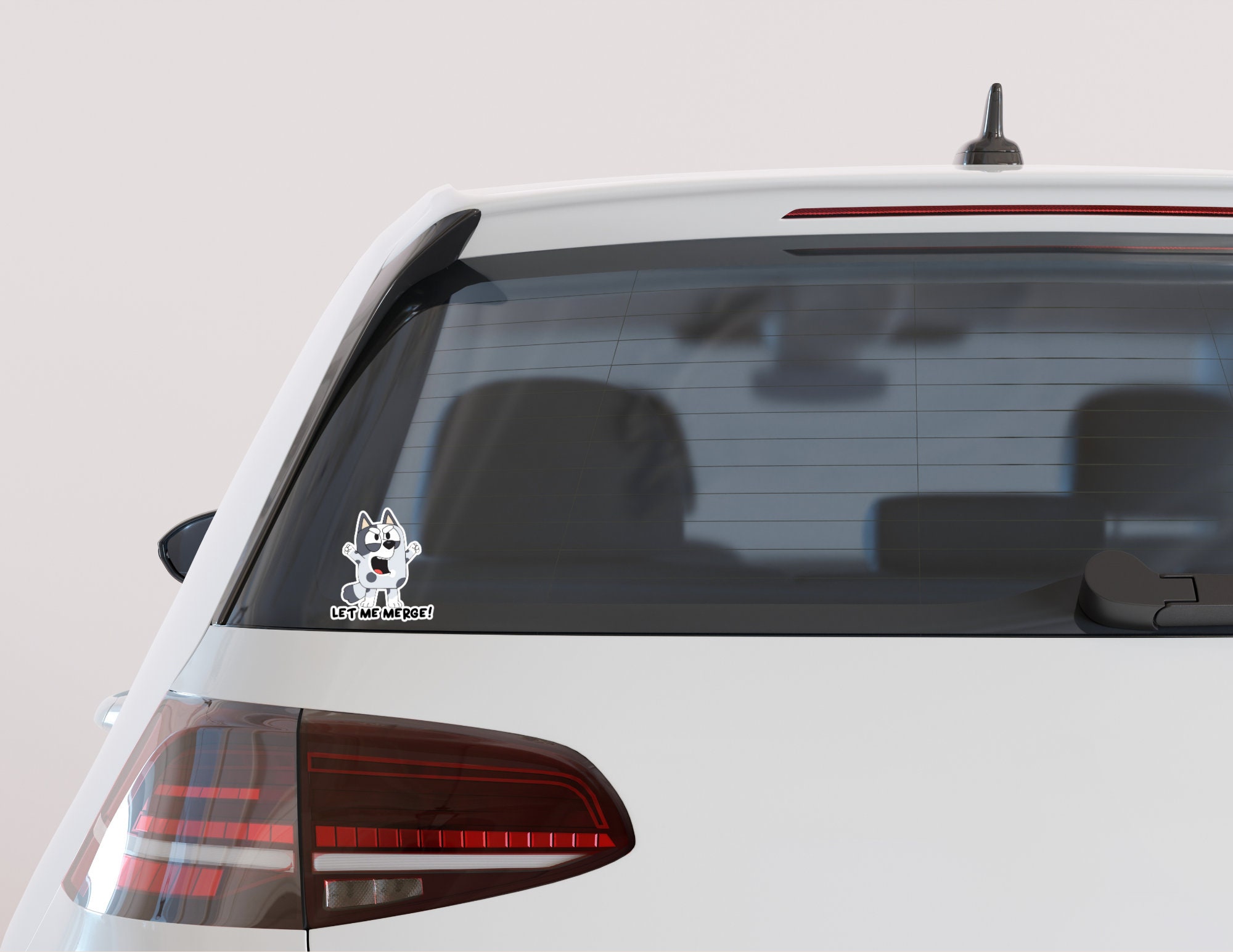 Blue Dog Bumper Sticker, Blue Dog Sticker, Dog Family Car Decal - Etsy ...