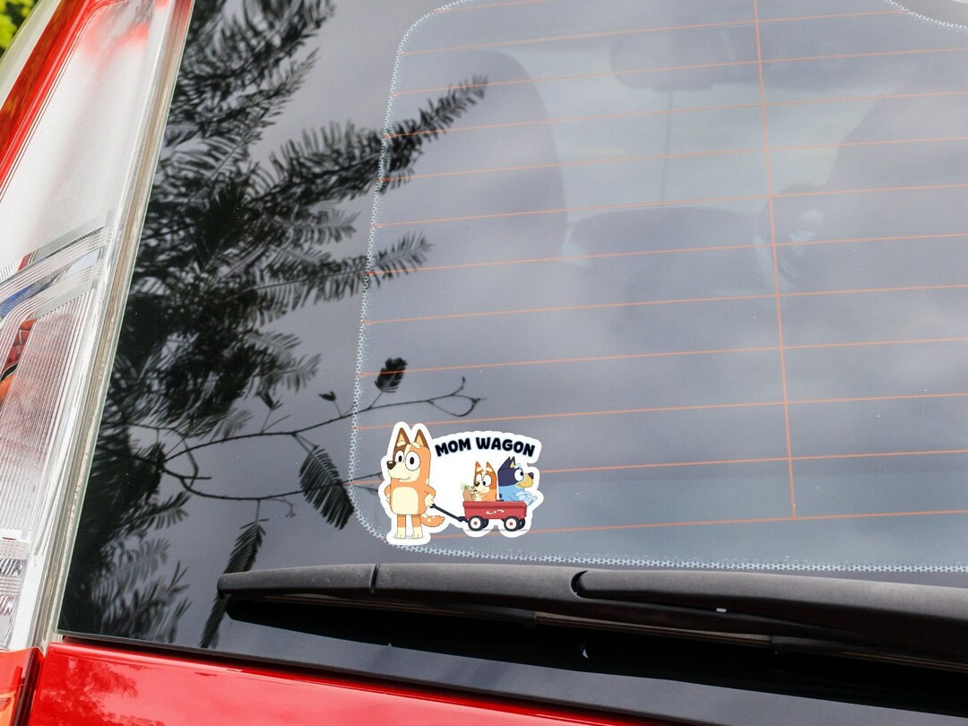 Blue Dog Bumper Sticker, Blue Dog Sticker, Dog Family Car Decal - Etsy