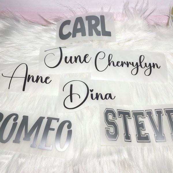 Vinyl Name Decals - Etsy UK