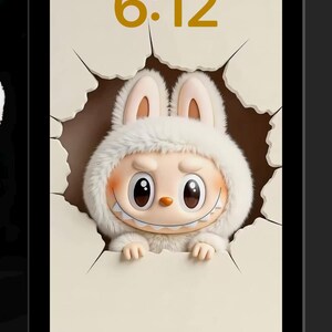 Labubu Live Wallpaper: Kawaii Animated iPhone Screen (digital Download ...
