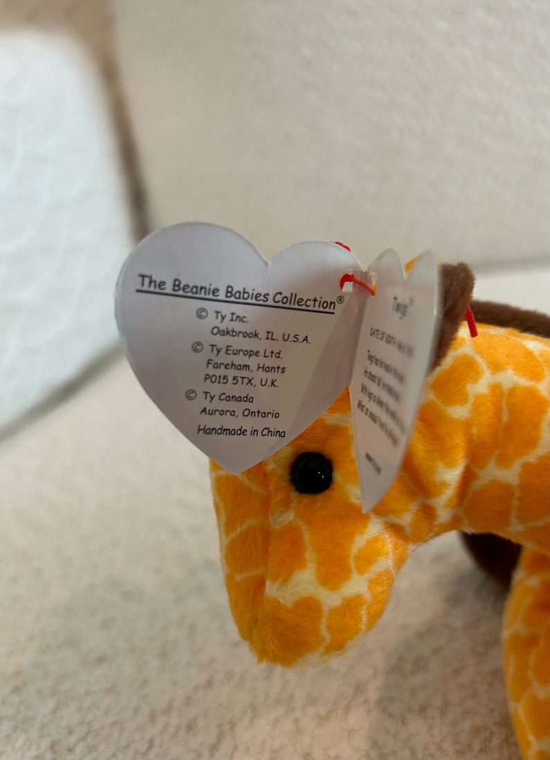 VERY RARE 1995 Ty “TWIGS” the Giraffe Beanie Baby - Etsy