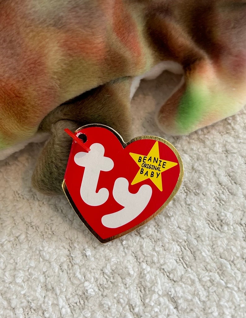RARE 1997 Ty “RAINBOW” the Chameleon Beanie Baby - Etsy