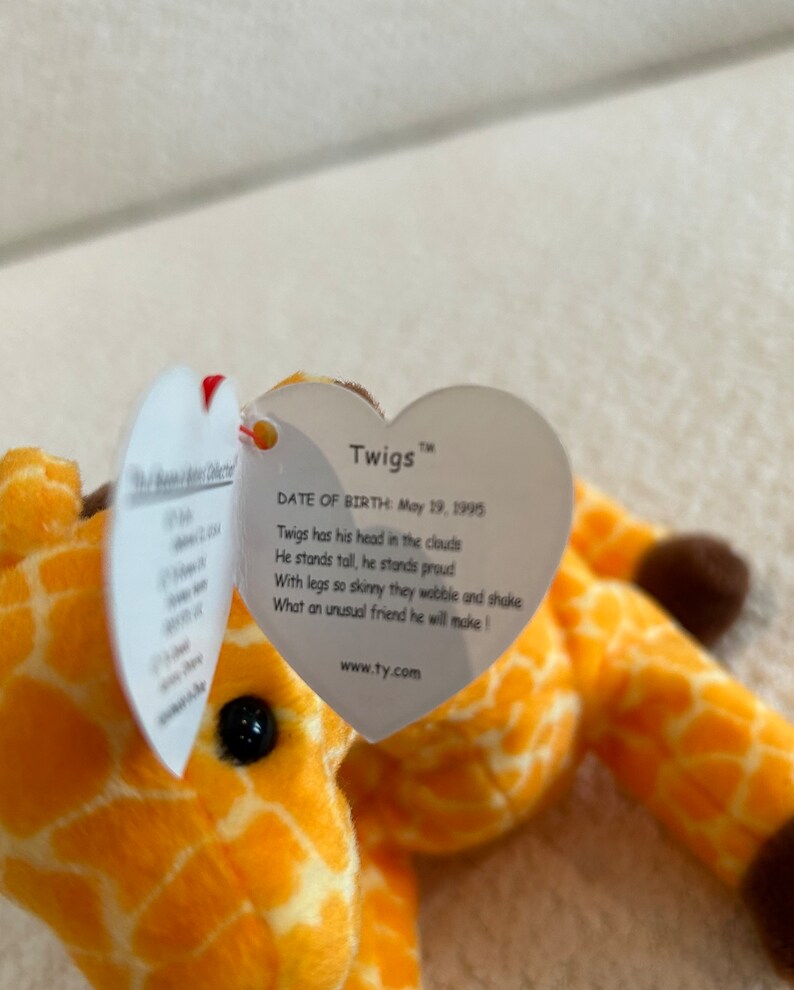 VERY RARE 1995 Ty “TWIGS” the Giraffe Beanie Baby - Etsy
