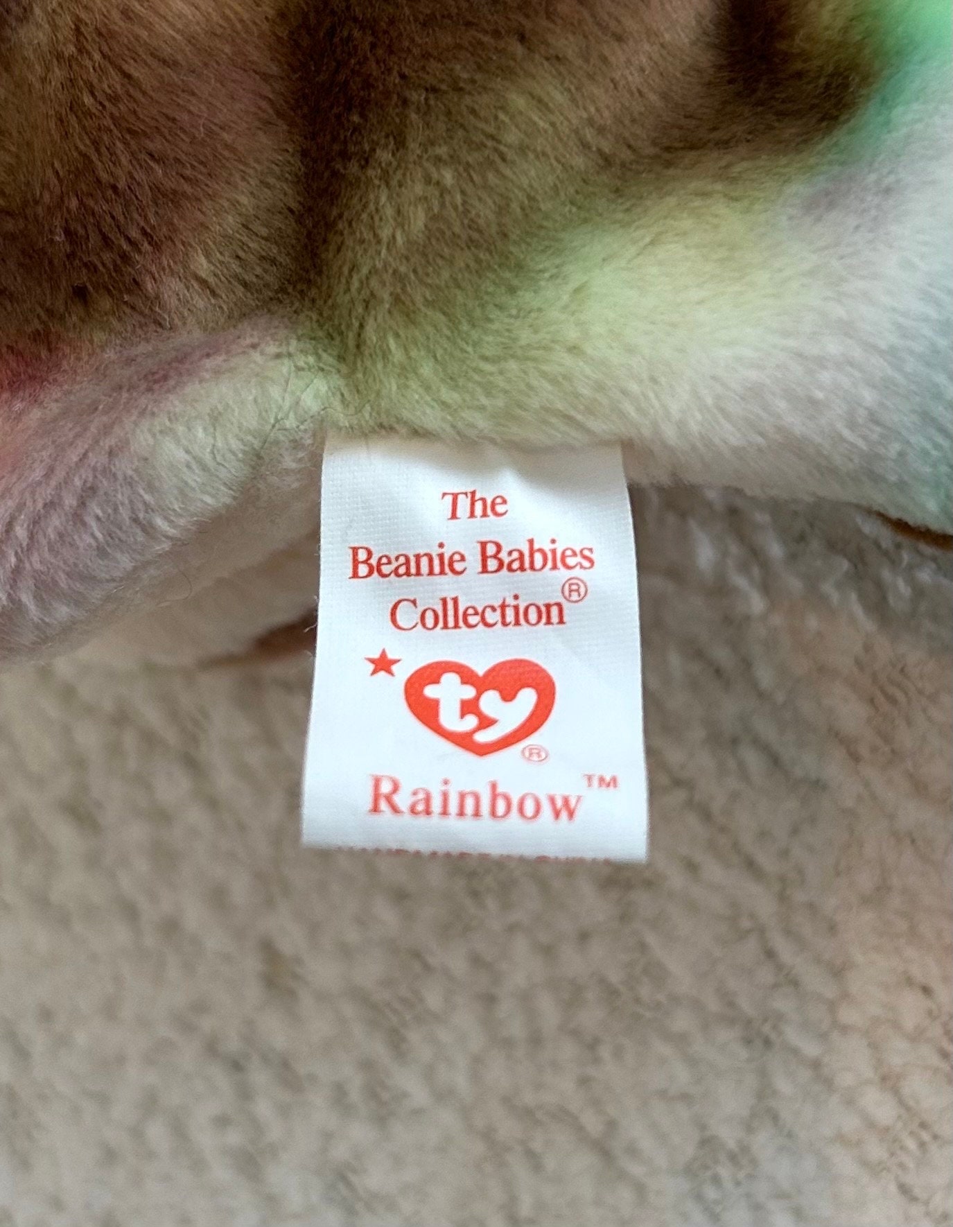 RARE 1997 Ty “RAINBOW” the Chameleon Beanie Baby - Etsy