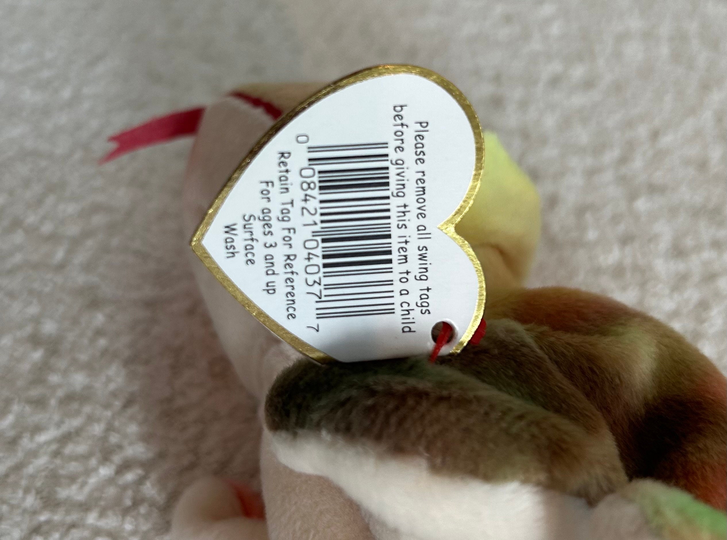 RARE 1997 Ty “RAINBOW” the Chameleon Beanie Baby - Etsy