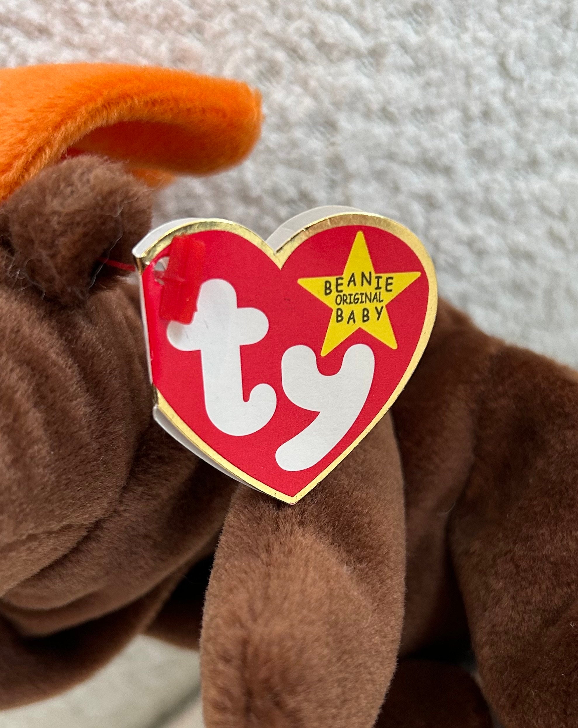RARE 1993 Ty “CHOCOLATE” the Moose Beanie Baby - Etsy