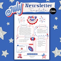 Editable June Newsletter Template: Summer PTO PTA School News (digital ...