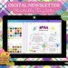 April Newsletter Template, Editable Newsletter, Monthly Newsletter ...
