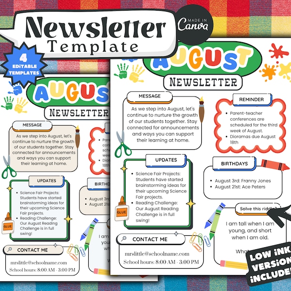 Newsletter Template - Etsy