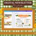 March Newsletter Template, Editable Newsletter, Monthly Newsletter ...