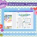 April Newsletter Template, Editable Newsletter, Monthly Newsletter ...