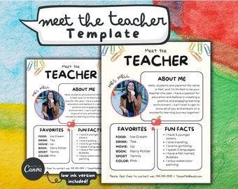 Disco Floral Meet the Teacher | Teacher Introduction Letter | Retro ...