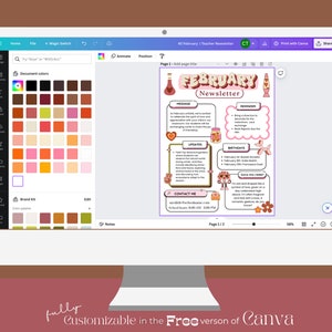 February Newsletter Template Groovy Classroom Newsletter Preschool ...