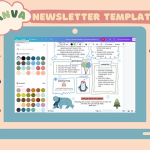 January Newsletter, Preschool Newsletter, New Year Newsletter, Monthly ...
