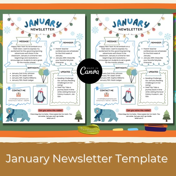 Teacher Newsletter for May Editable Newsletter Monthly Newsletter May ...