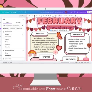 February Newsletter Template Groovy Classroom Newsletter Preschool ...