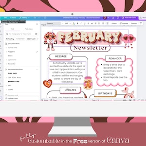 February Newsletter Template Groovy Classroom Newsletter Preschool ...