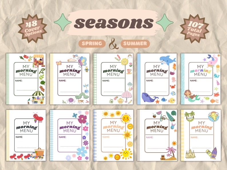 Preschool Morning Menu Printable, Homeschool Preschool, Preschool ...