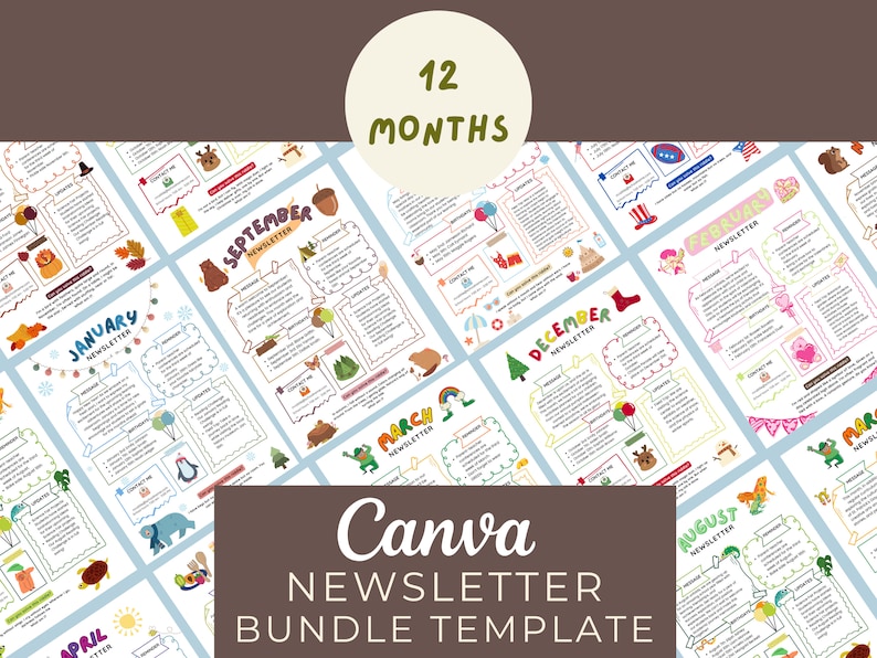 12-month Newsletter Bundle, Weekly Newsletter, Monthly Newsletter ...