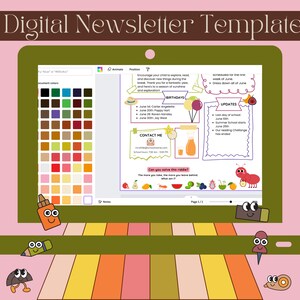 June Newsletter Template, Editable Newsletter, Monthly Newsletter ...