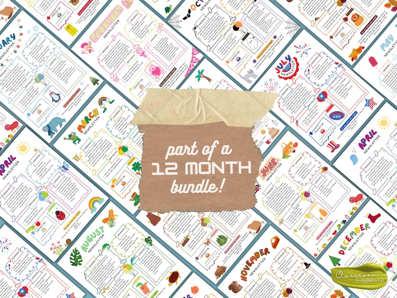 January Newsletter, Preschool Newsletter, New Year Newsletter, Monthly ...