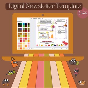 June Newsletter Template, Editable Newsletter, Monthly Newsletter ...