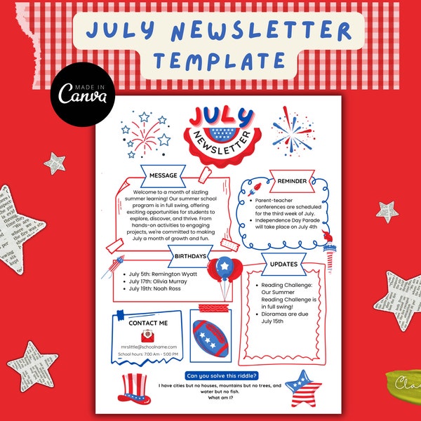 Newsletter Template - Etsy