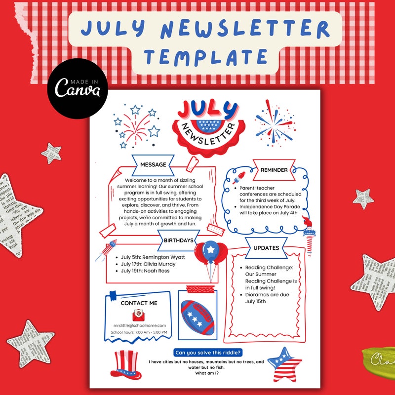 Newsletter Template - Etsy