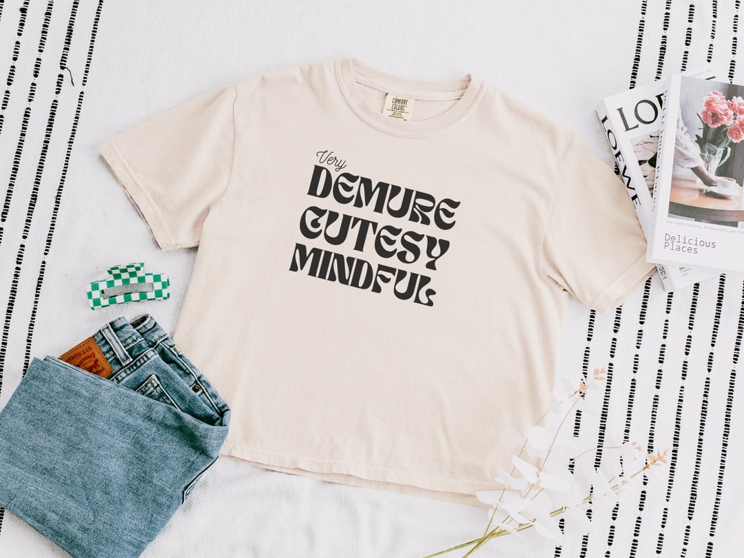 Demure, Cutesy, Mindful, Demure Svg, Demure Clothing, Very Demure Svg ...