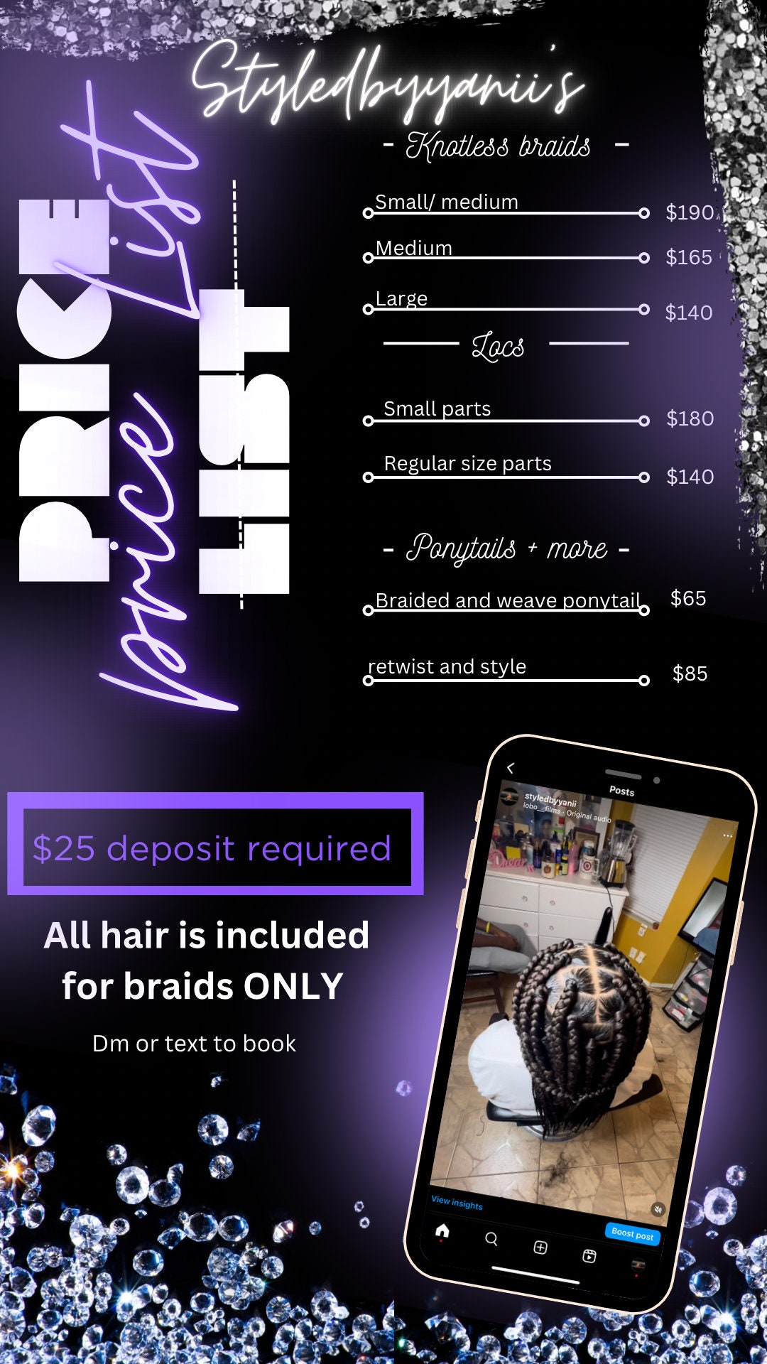 Price List Template - Etsy