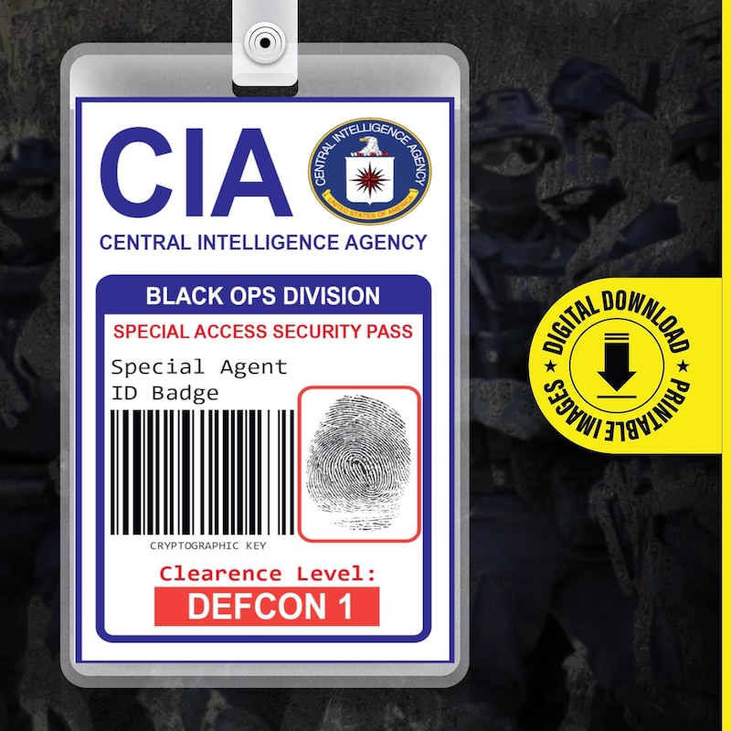 Cia Badge - Etsy