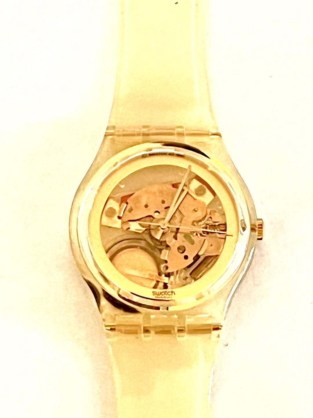 Vintage Swatch Watch Golden Jelly - Etsy