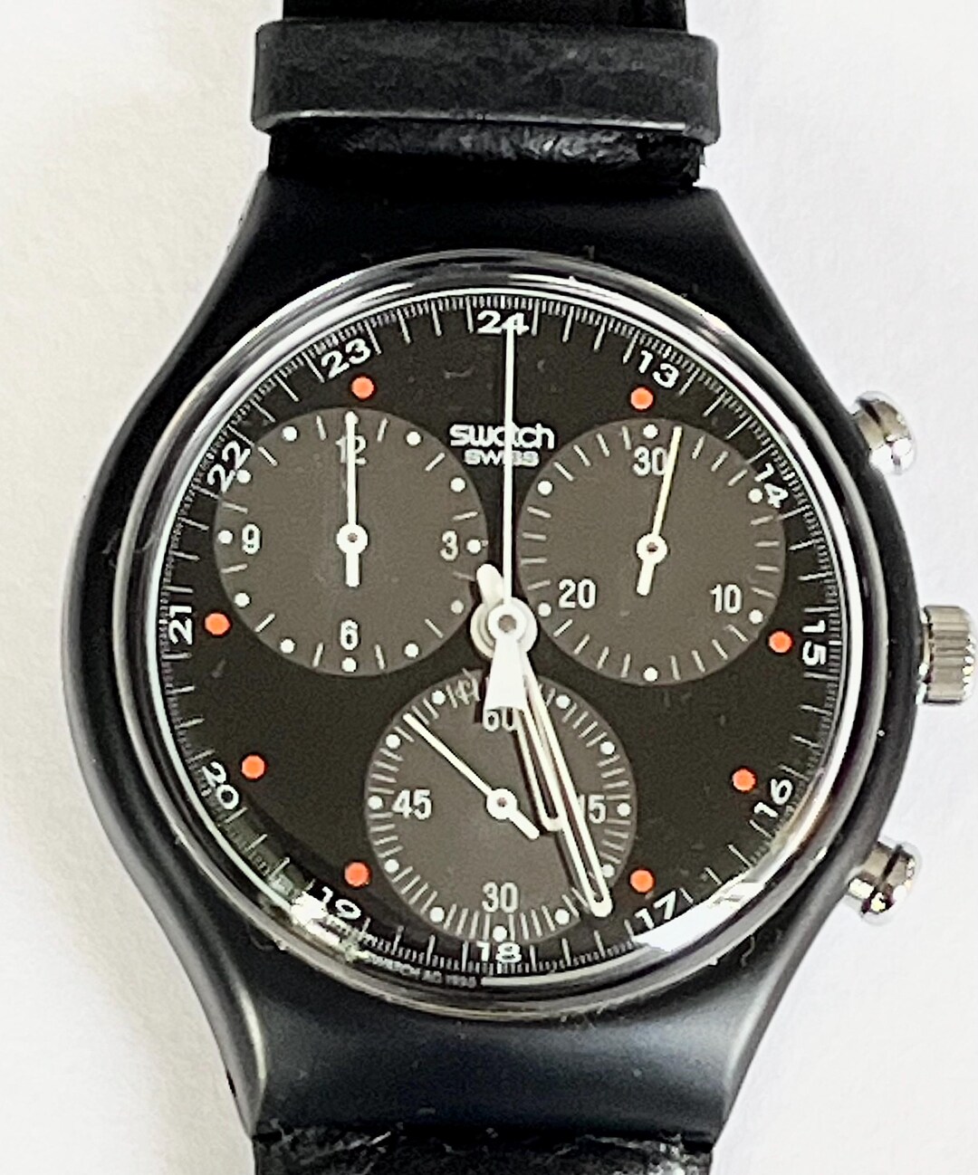 Vintage Swatch Armbanduhr Chrono Wall Street - Etsy.de