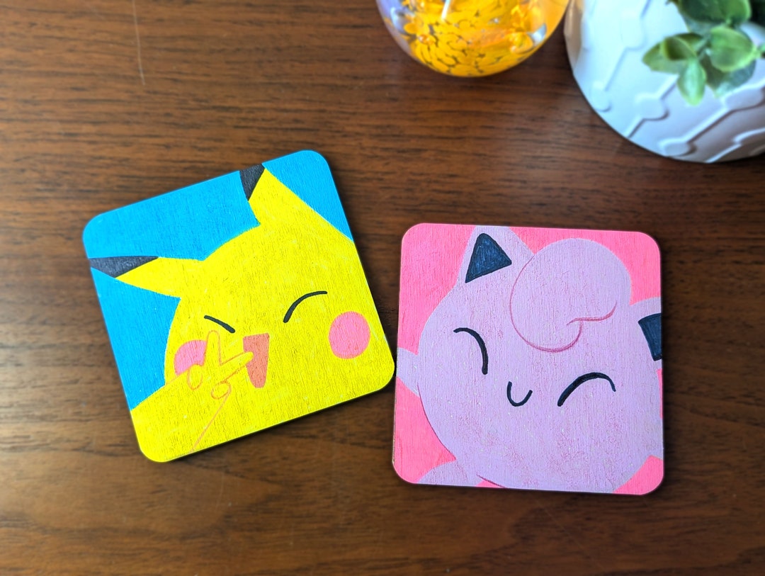 Pokemon Coasters | Pikachu | Squirtle | Charmander | Mudkip | Gengar ...