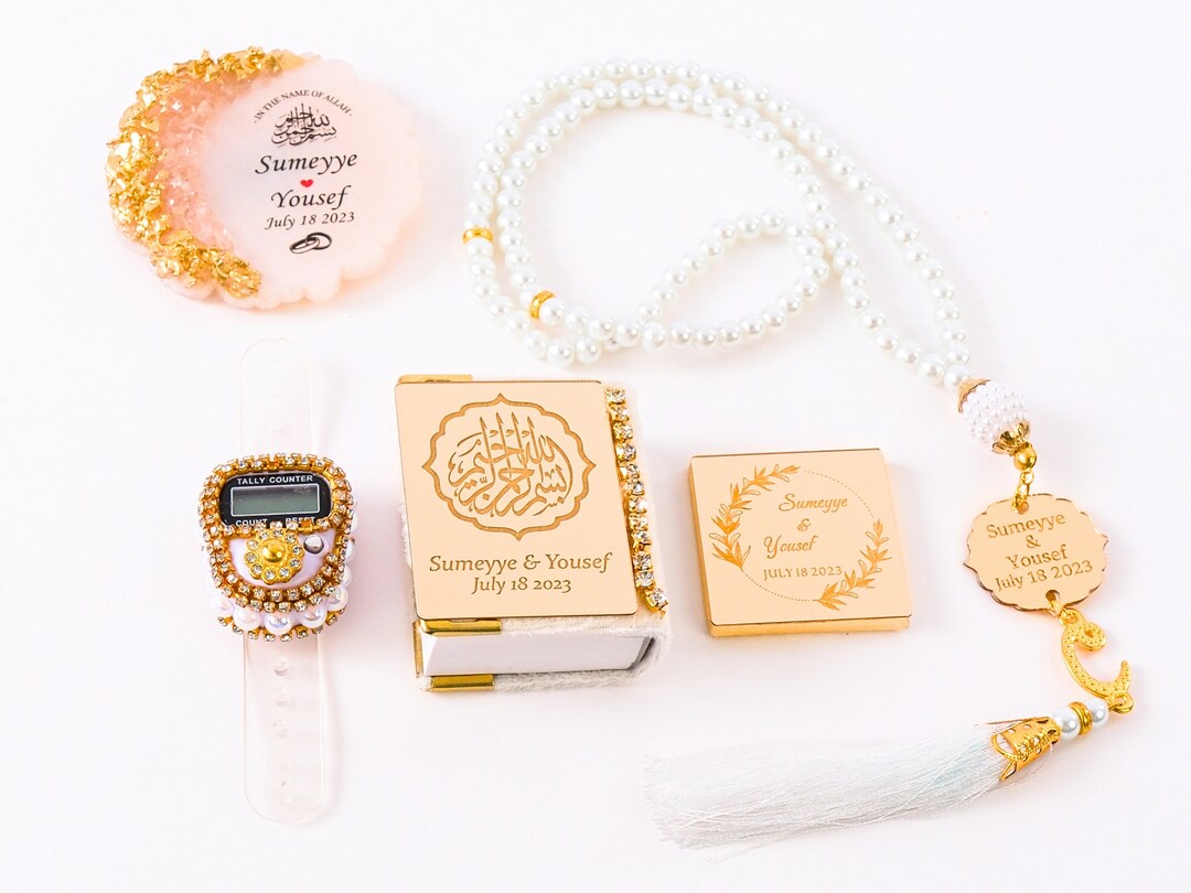 Personalized All in One Set Gifts Favors Wedding Nikkah Engagement Baby ...