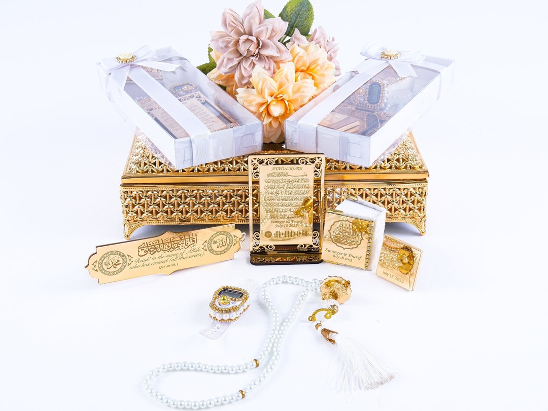 Personalized All in One Islamic Gift Set, Favors for Guests, Wedding ...