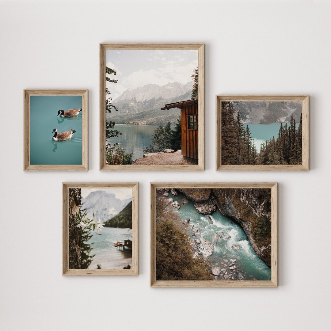 Lake House Gallery Wall, Rustic Lake Photography, Wildlife Poster ...