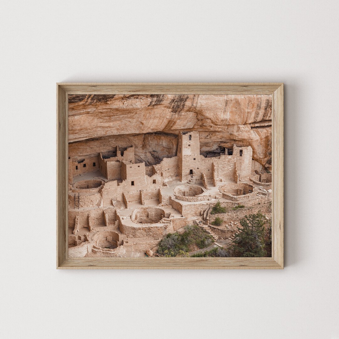 Mesa Verde National Park Poster, Ancient Ruins Wall Art, Colorado ...