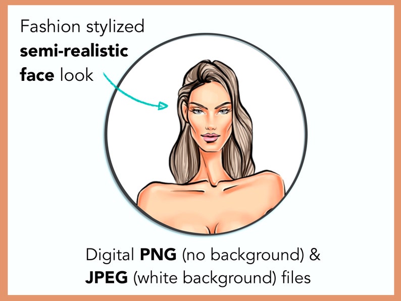 Female Croquis Template, Fashion Figures Procreate Croquis Stamps ...