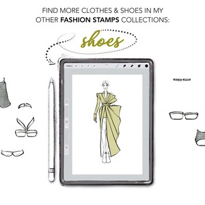 Designing Digital Brushes Bundle | 15 Tops Clothing Mockups | Beginner ...