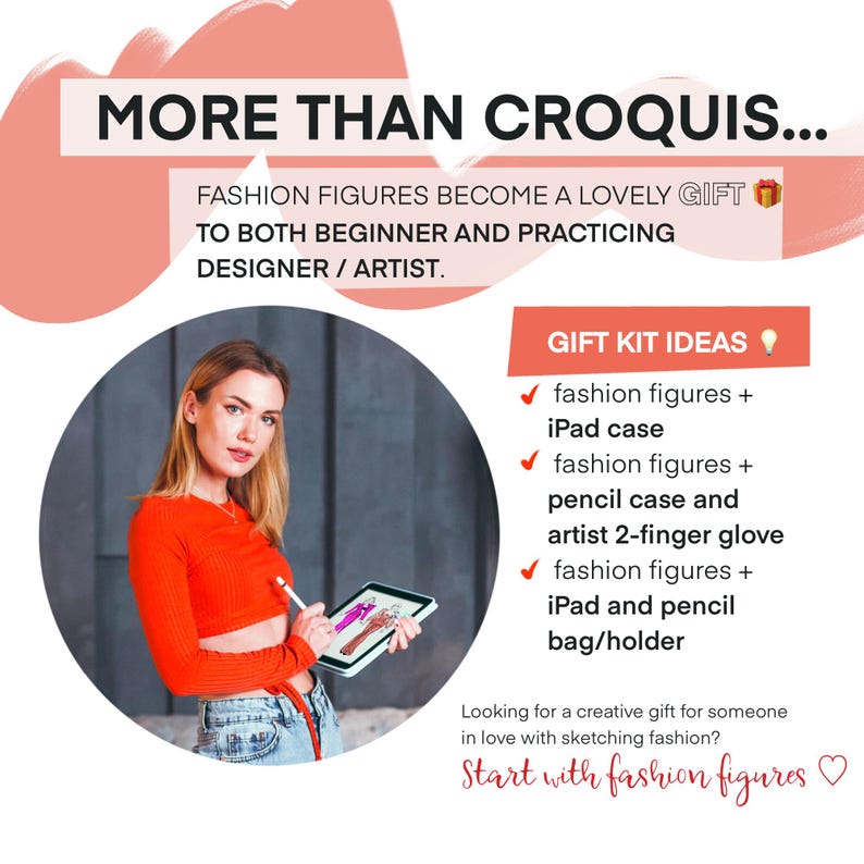 Symmetrical Female Body Template, Caucasian Digital Croquis. Art Tools ...