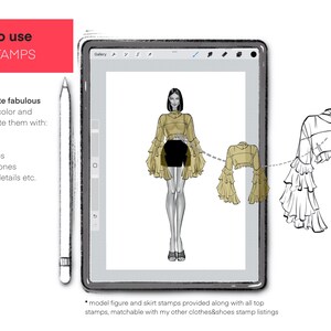 Designing Digital Brushes Bundle | 15 Tops Clothing Mockups | Beginner ...